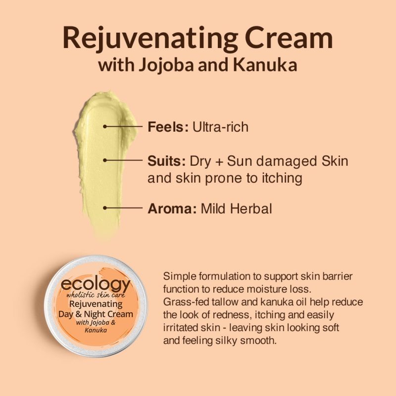 Rejuvenating Day & Night Cream, with Jojoba & Kanuka